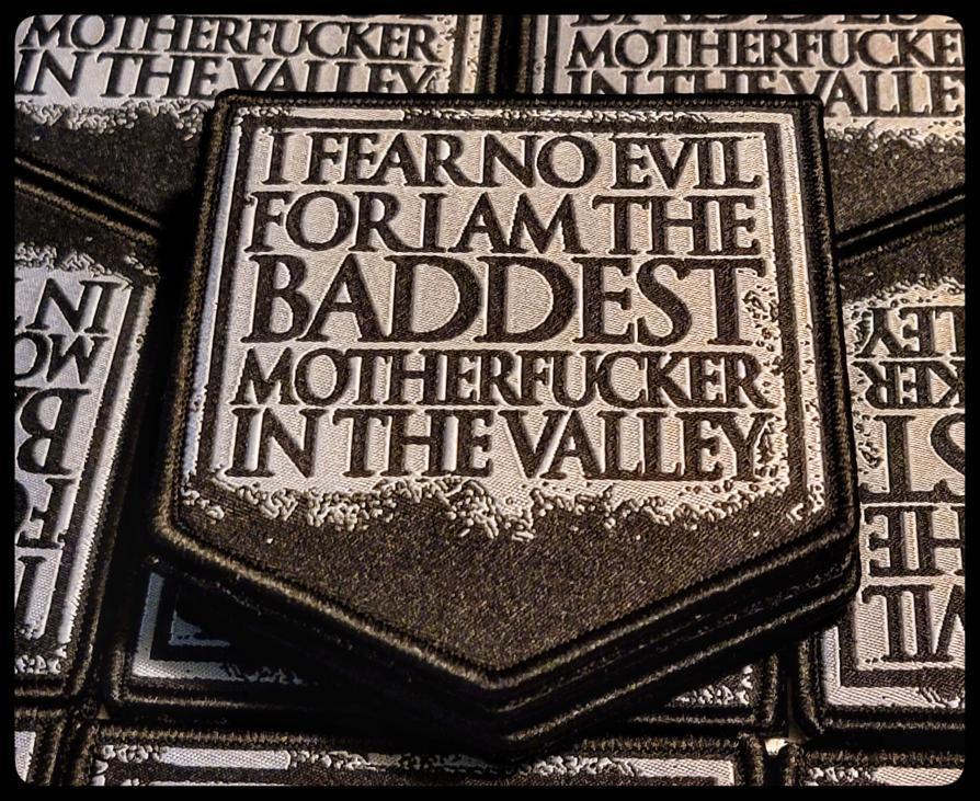 Baddest Motherfucker Woven Patch – LA Patches and Pins