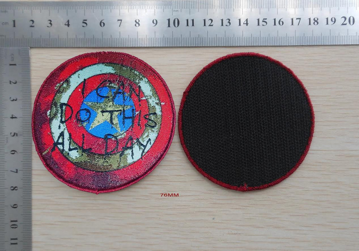 Captain America Shield I Can Do This All Day Patch – LA Patches and Pins